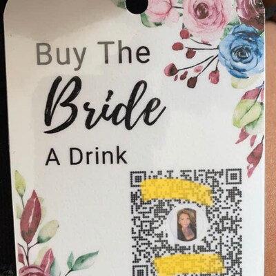 Bachelorette Party Venmo QR Code Printable Stickers, Cash Card, Buy the ...