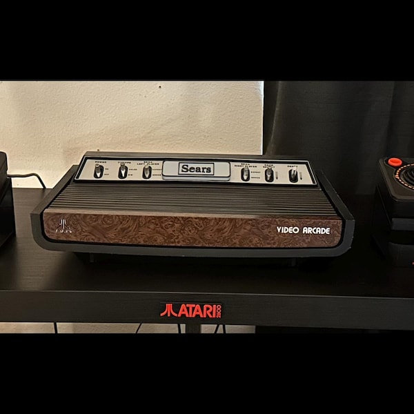 Atari 5200 Cartridge Slot Dust Cover Black and Silver Logo & Text - Etsy