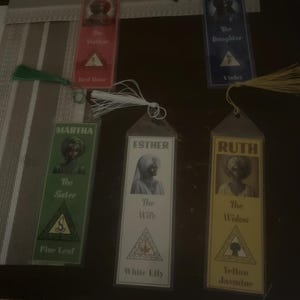Queen of the South Bookmarks, Order of Eastern Star RITUAL BOOKMARKS ...
