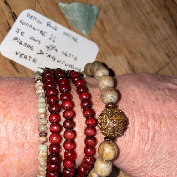 Natural Western Red Cedar Wood Round Bead Mala in 8mm Bead - Etsy