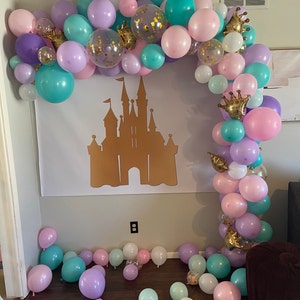 PRINCESS CASTLE Birthday Backdrop Party Backdrop Party - Etsy
