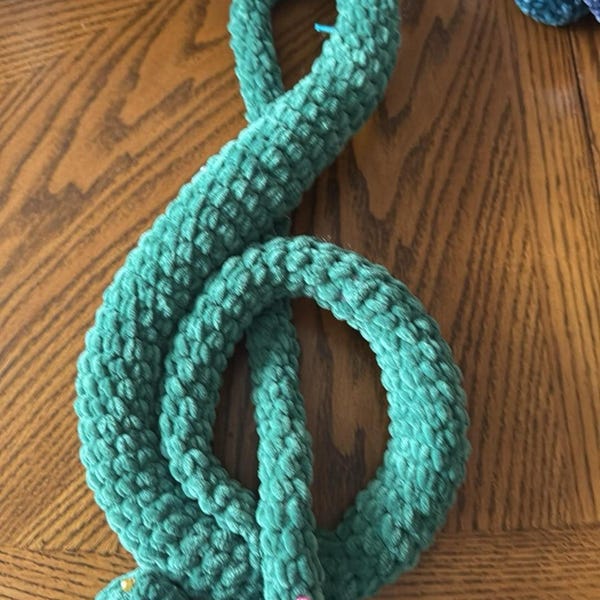 Crochet Treble Clef Pillow PDF Pattern | Crochet Treble Clef ...