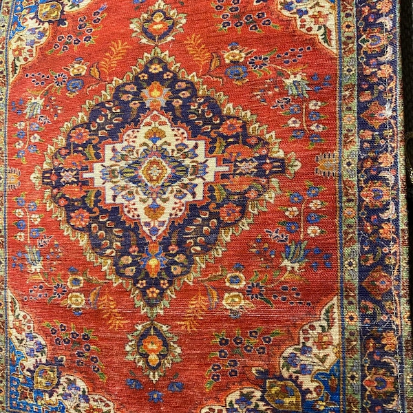Kilim Style Table Placemats: Vintage Turkish Rug Prints (set of 4 ...