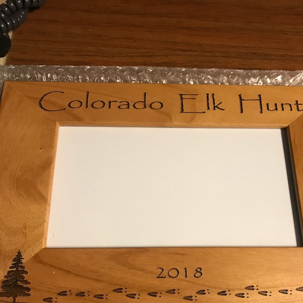 Hunting ~ Elk Hunting ~ Hunting Frame ~ Hunting Gift ~ Gift for Hunter ...