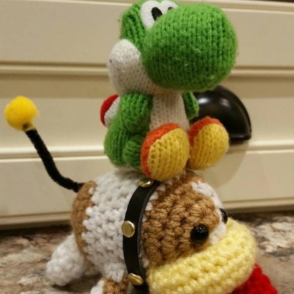 Yoshi's Woolly World Poochy Crochet Plush Amigurumi - Etsy Canada