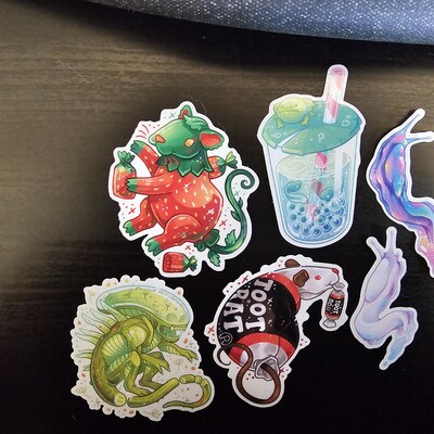 Sponge Cake Sticker Semi Transparent Sticker Vinyl Sticker Die Cut ...