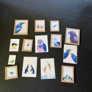 Huia Print Huia Art Huia Painting Extinct New Zealand - Etsy