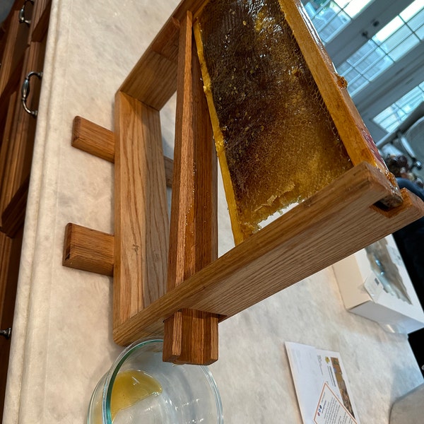 Handmade Red Oak Honeycomb Frame Display Stand: Food-safe Finish - Etsy