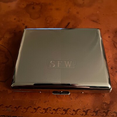 Custom Engraved Cigarette Case Personalized Double Sided 100s Textured ...