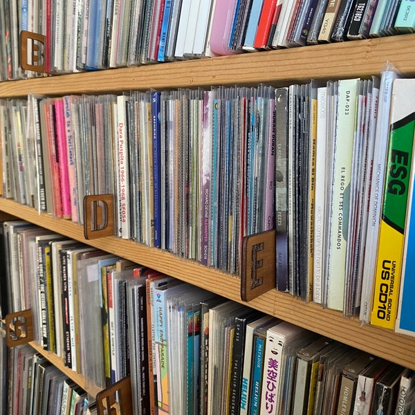 CD Dividers, Compact Disc Storage, Album Separators, A-Z Dividers ...