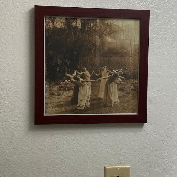 Circle of Witches Antique Photograph Print, Vintage Women Dancing Art ...