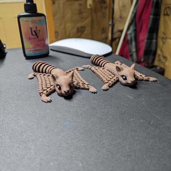 3D Printed Saber-tooth Tiger - Realistic Articulated Customizable Flexi ...