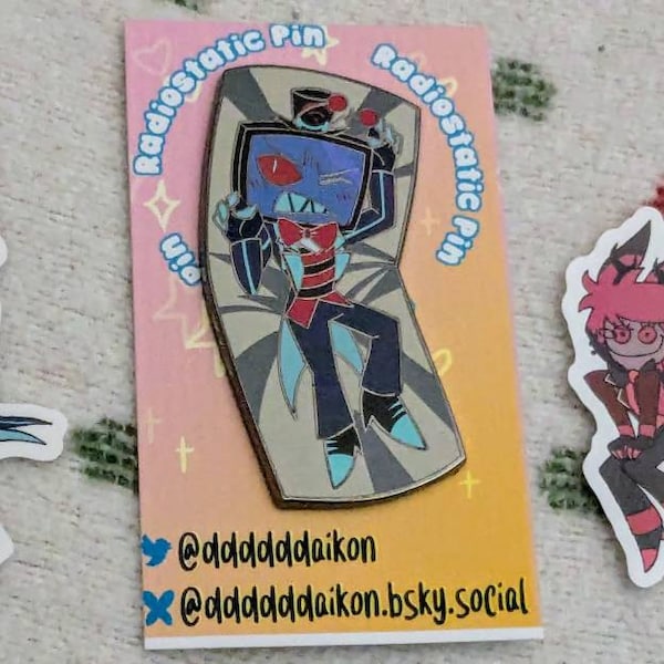 Hazbin Hotel Radioapple Chibi Dance Pin Lucifer Alastor PREORDER - Etsy