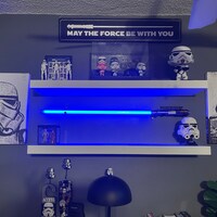 Lightsaber Hilt Wall Mount With Retaining 1 Blade Plug Vertical - Etsy