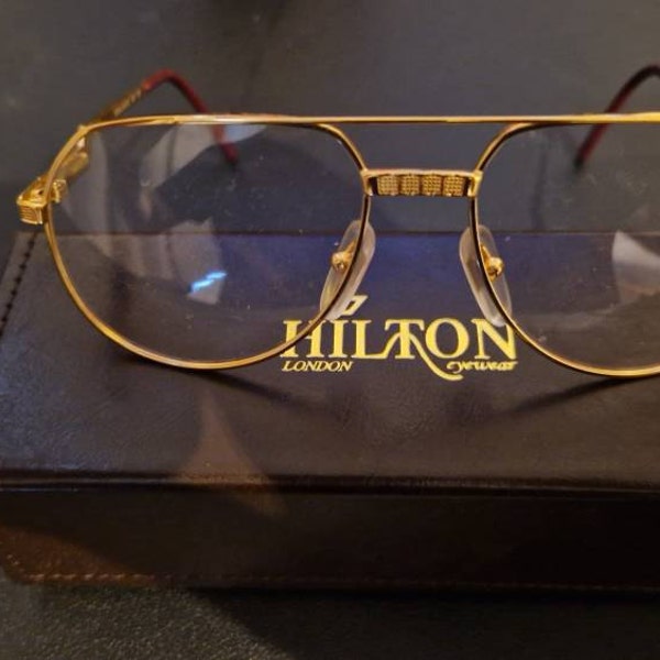 Vintage Hilton Classic 3 Chestnut Quadra Eyeglasses Optical Frame ...
