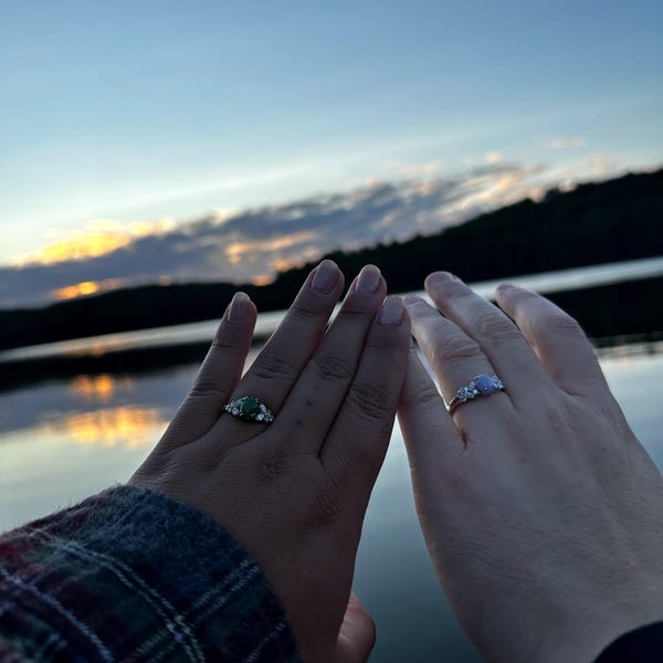 Unique Engagement Ring Green Jade With Diamond, Jade Ring for Women ...