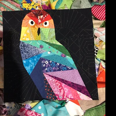 Geometric Owl Foundation Paper Piecing Pattern - Etsy