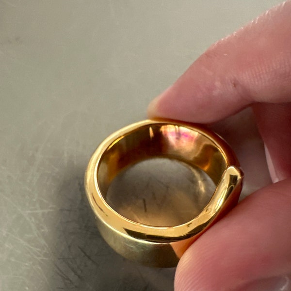 Thumb Rings for Men Adjustable Design Hand Braided in Solid Silver 2.8 ...