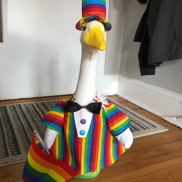 Rainbow LGBTQ+ Pride Tuxedo W/ Top Hat for 23-28 Inch (large) Concrete ...