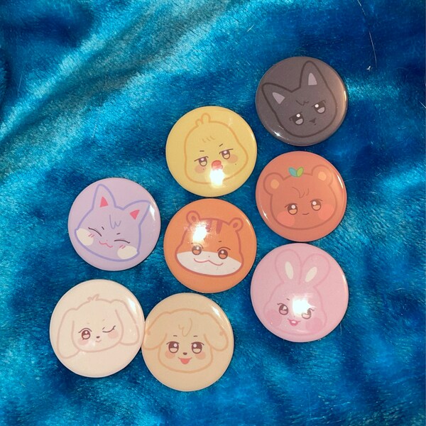 Aniteez Pinback Pin Buttons Ateez Kpop Merch - Etsy