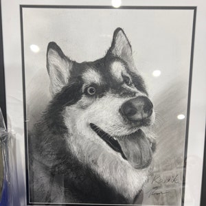 Custom Pet Portrait Charcoal Custom Dog Portrait Pet - Etsy