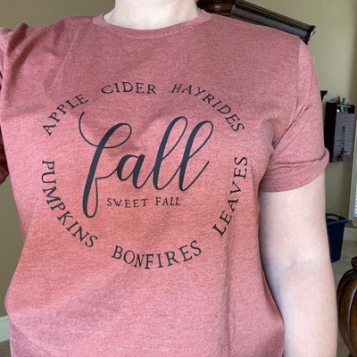 Womens Fall Tee Womens Fall Shirt Fall Shirt Women Cute Fall Shirt ...