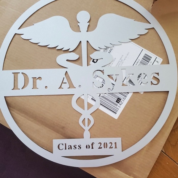 Personalized Metal Doctor Sign, Metal Health Care Sign, Custom Metal ...
