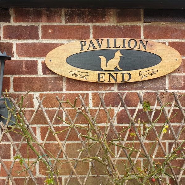 Personalised Wooden House Sign Carved in Oak.bespoke Plaque/house Name ...