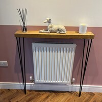 Rustic Radiator Shelf Console Table - Etsy UK
