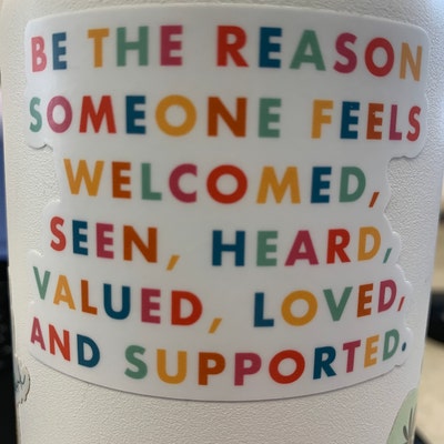 Be the Reason Sticker Social Work Be Kind Colorful Sticker Positive ...