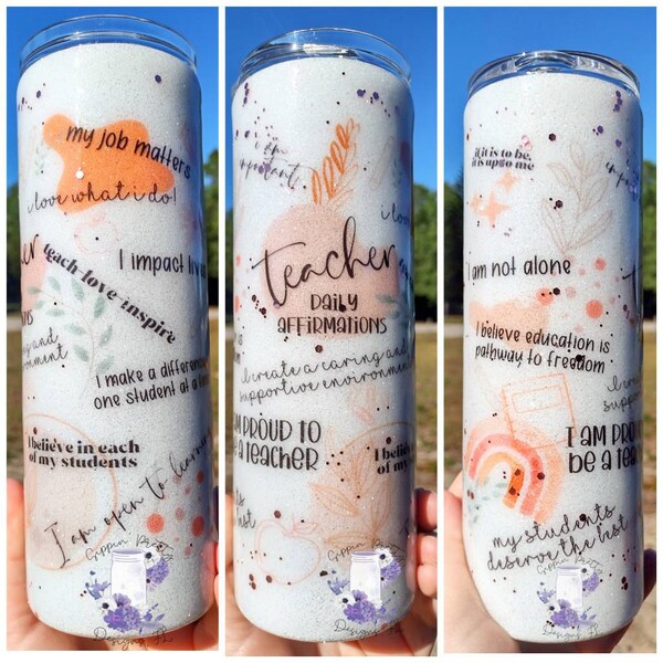 20 Oz Skinny Tumbler Teacher Life Sublimation Design PNG Instant ...