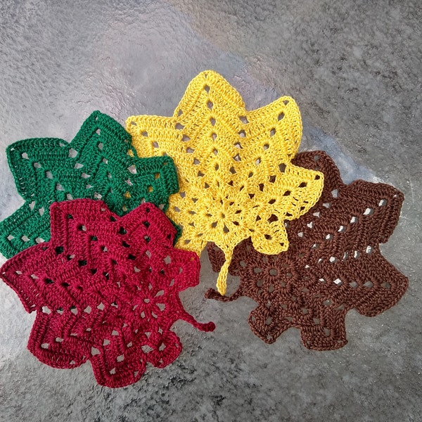 How to Crochet Happy Fall / Autumn Leaves - Any Colours, GREAT OFFER ...