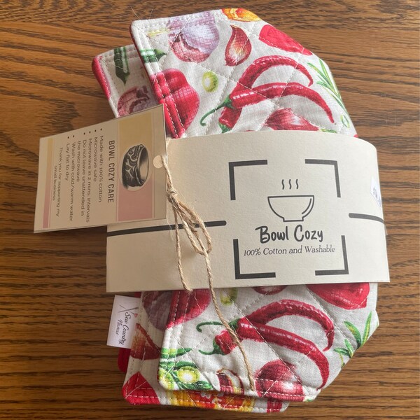 Printable Handmade Bowl Cozy Wrap and Care Card -DIY Packaging ...