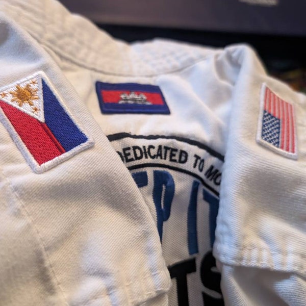 Philippines Flag Embroidered Patch National Philippines Flag 3 Sizes - Etsy