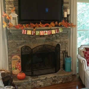 As Seen in HGTV Magazine, Happy Fall Banner, Happy Fall Sign, Fall Home ...