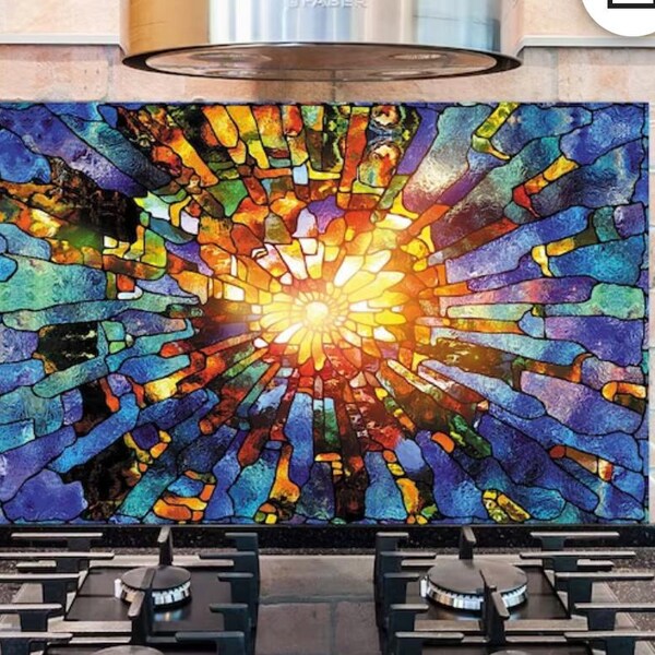 Tempered Glass Back Splash-botanic Back Splash Tiles-stove Back Splash ...