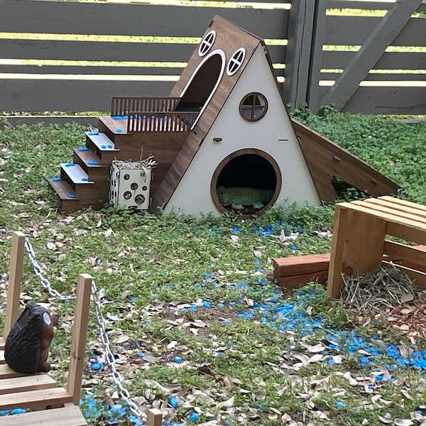 Wooden Rabbit Castle, Rabbit House,modern Rabbit House,rabbi T Castle ...