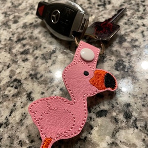 Flamingo Key Chain Flamingo Keychain Pink Flamingo Pink Flamingo ...