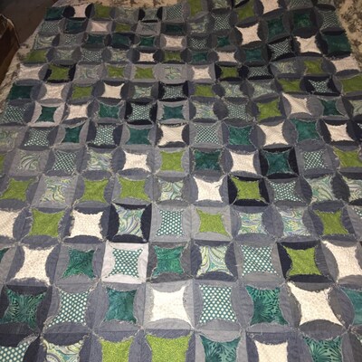 PDF DOWNLOAD Denim Circle Rag Quilt Pattern use Your Recycled Denim ...
