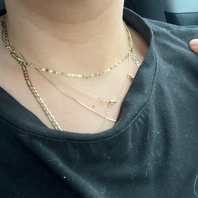 Solid 14K Gold Mirror Link Chain High Quality Italian Chain - Etsy