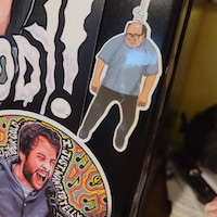 Frank Reynolds Hanging Vinyl Sticker the Gang Trashman IASIP Always ...