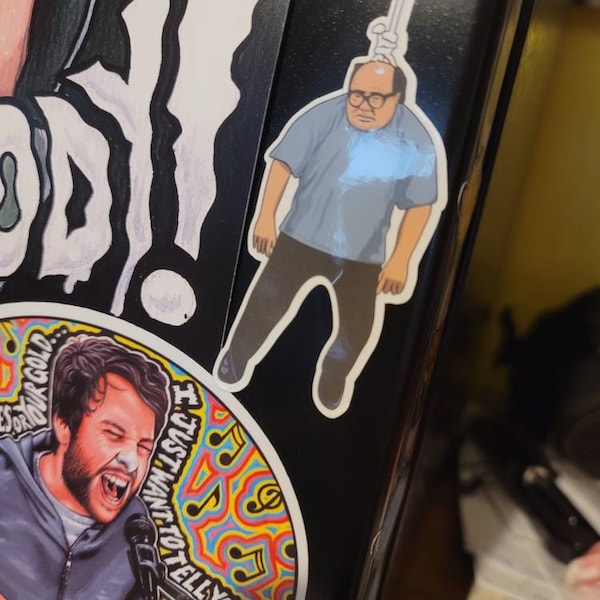 Frank Reynolds Hanging Vinyl Sticker - the Gang Trashman IASIP Always ...