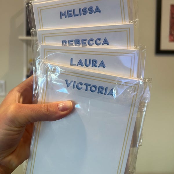 Colorful Stationary, Custom Notepad, Thick Cardstock, Personalized ...