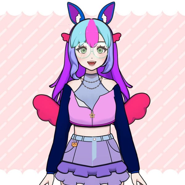 Customizable Ghost Vtuber - LIVE2D | Model/avatar | Premade | Ready to ...