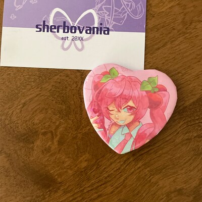 Miku Holographic Heart Buttons - Etsy