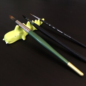 Ceramic Crocodile Brush Rest, Calligraphy Pen Rest, Paintbrush Rest ...