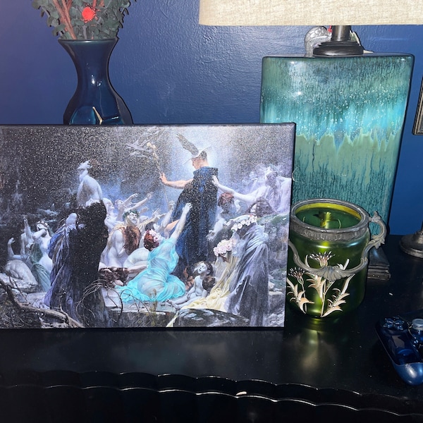 Adolf Hirémy-hirschl - Souls on the Banks of the Acheron (1898) Canvas ...