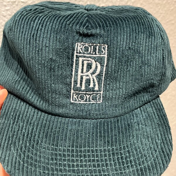 Vintage Rolls Royce Cars Snapback Hat | 90s Burgundy Corduroy Baseball ...