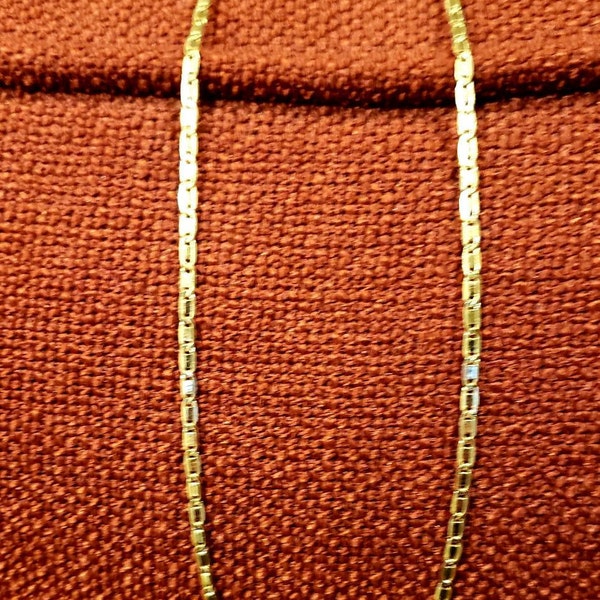 Double Cuban Link Chain 14K Yellow Real Gold 3mm 3.7mm 4.5mm Thick ...