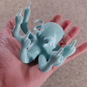 Fucktopus Middle Finger Octopus Octopus - Etsy